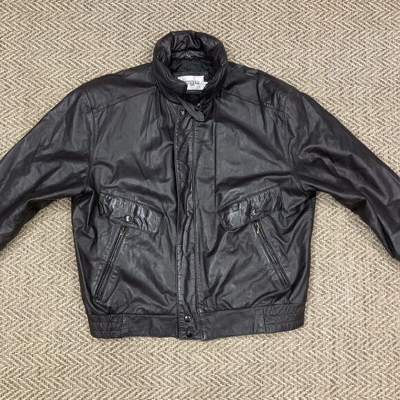 Rage | Jackets & Coats | Vintage Estate Rage Jacket Brown Leather ...